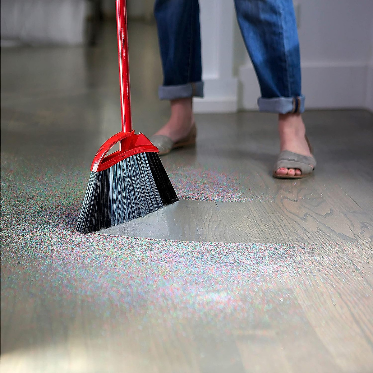 O-Cedar Power Corner Angle Broom with Dust Pan (Pack of 3)