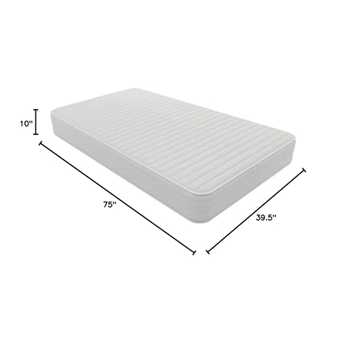Signature Sleep Contour Plus 10-Inch Reversible Pocket Spring Mattress, Twin