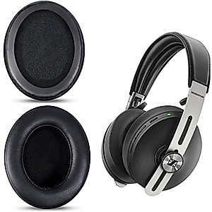 Aiivioll Compatible with Sennheiser Momentum 2.0 Ear Cushions, Isolating Headphone Cushion Memory Foam Replacement Earpads (Black +Black Net)