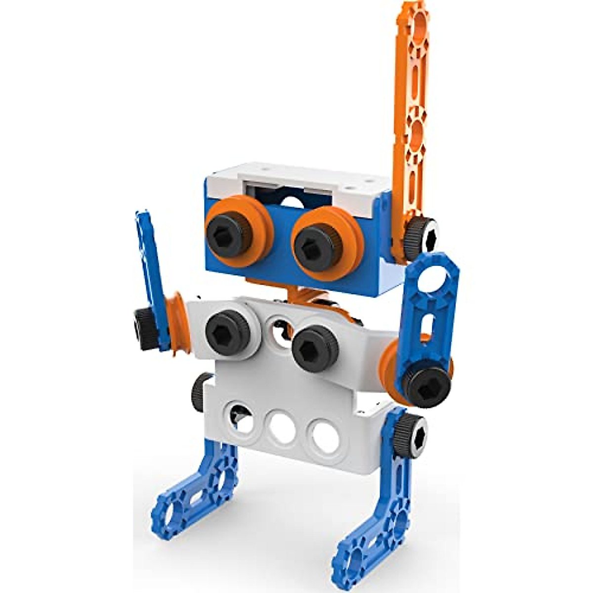 Meccano Junior, 150 pcs Bucket STEAM Model Building Kit for Open-Ended Play, Grey