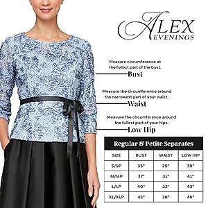 Alex Evenings Women's Straight Leg Dress Pant (Petite Regular Plus Sizes), Solid Black, MP