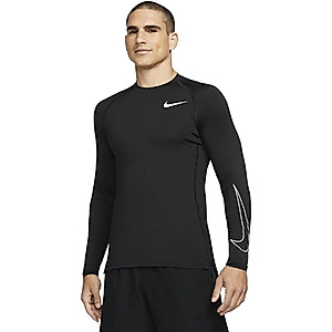 Nike Pro Dri-Fit Men's Slim Fit Long-Sleeve Top (Black, Large)