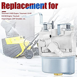 YOFMOO Carburetor Compatible for Tecumseh 640023 640051 640112 640140 640152 640152A HM80 HM90 HM100 LH318XA LH358EA 8HP 9HP 10HP Mower 5000w Generator Snow Blower 520-954 056-318 50-655