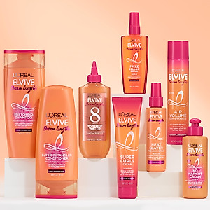 L'Oreal Paris Elvive Dream Lengths Restoring Shampoo With Fine Castor Oil and Vitamins B3 and B5 for Long, Damaged Hair, Visibly Repairs Damage Without Weighdown With System, 28 Fl Ounce