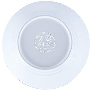 Joviton Home 24PCS Heavenly Pink Swirl Melamine Dinnerware Sets for 8,Outdoor Plates and Bowls Sets (Heavenly Pink)