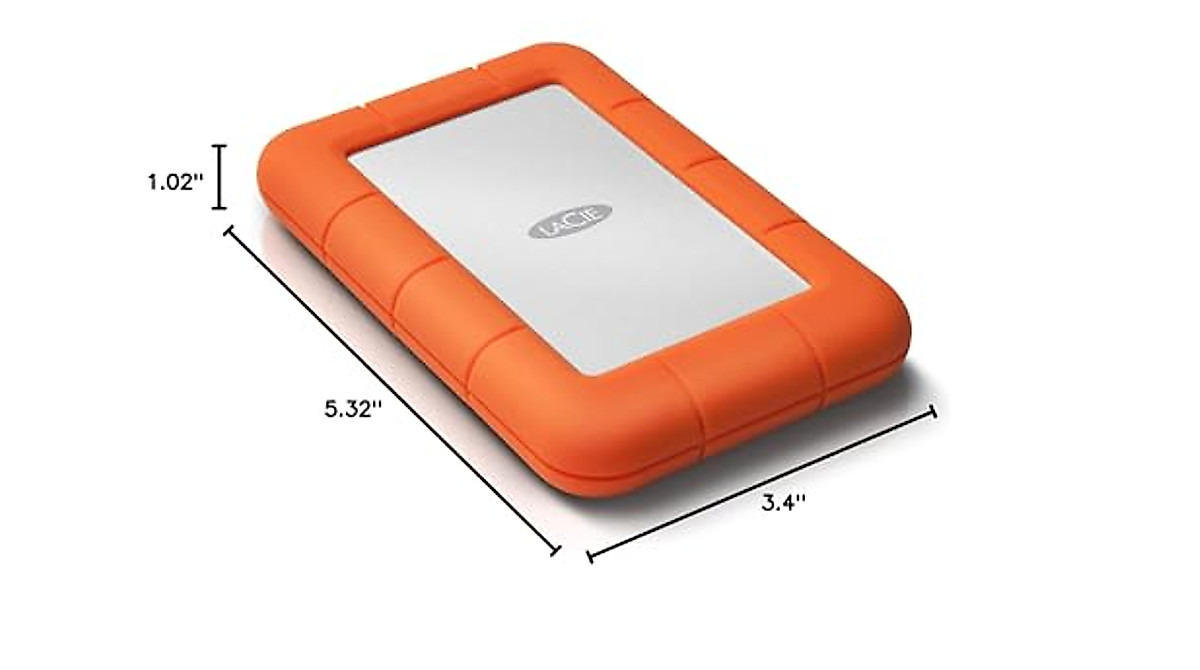 LaCie Rugged Mini 1TB External Hard Drive – Portable & All-Terrain ...