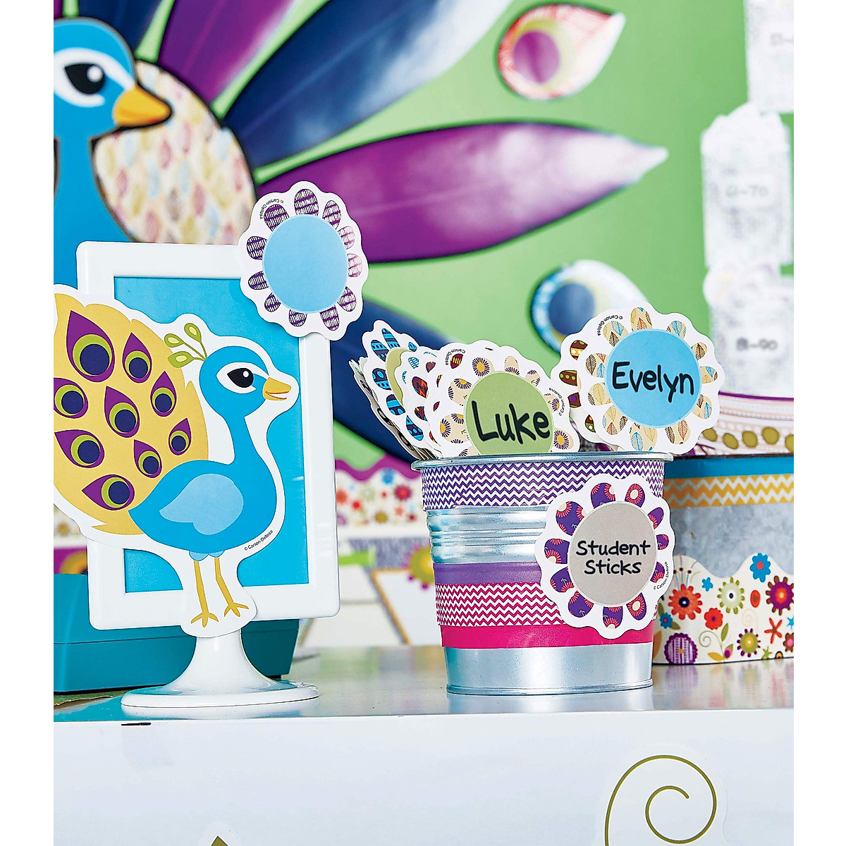 Carson Dellosa | You-Nique Flowers Mini Cut-Outs | 3-inch x 3-inch, 35pcs