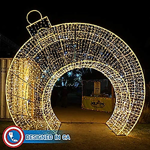 Russell Decor LED Rope Lights Festival Holiday Party Seasonal Christmas Decoration 30ft - 200ft Customized Available (Warm White, 20)