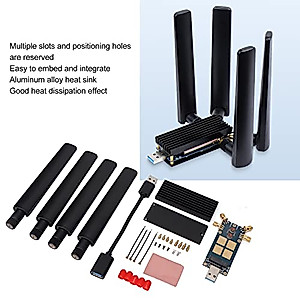 5G Module to USB Adapter, SIM Card Slot PCB Material NGFF M.2 to USB 5G Adapter Supports 3G 4G 5G Wide Applicability with Antenna for Computer