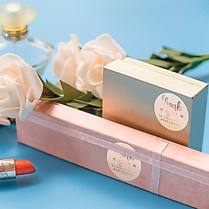 AIEX 1.5 Inch Thank You Sticker Foil Thank You for Supporting My Small Business Labels for Sealing, Decoration(1 Roll, 500 Stickers)