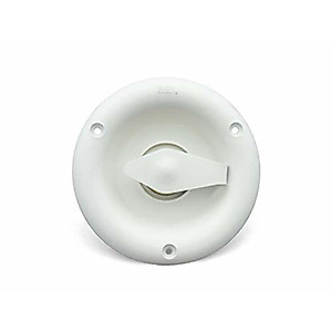 THETFORD RV Camper City Water Inlet Fill Dish with Brass Check Valve Polar White PN 94218