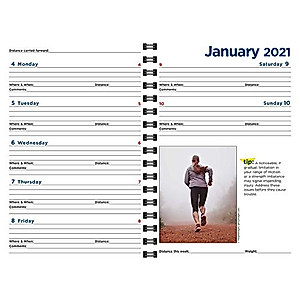 The Complete Runner's Day-By-Day Log 2021 Calendar