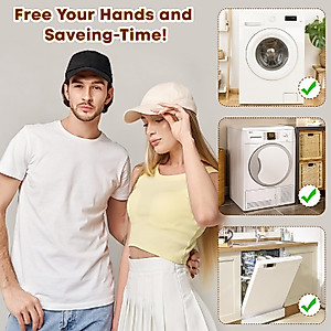 SelfTek 2 Pack Cap Washer for Baseball Caps, Hat Cleaner for Baseball Caps, Baseball Hat Washer Mesh Bags Compatible with Most Baseball Cap Washing Cage- Hat Rack is NOT INCLUDED