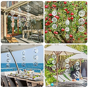 Bird Deterrents for Outside, Reflective 3D Stainless Steel Wind Spinners, Garden Decor, Bird Scare Devices to Keep Woodpeckers, Pigeons Away from Your House, Patio, Orchards