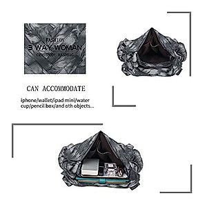 Angel Barcelo Purses and Handbags Women Fashion Tote Bag Shoulder Handbags Top Handle Satchel Hobo Purses Black Grey