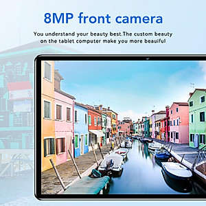 Sorandy 2 in 1 Tablet 4GB RAM 64GB ROM Octa Core 2 Camera 5G WiFi 8800mAh Office Tablet with Case Keyboard US Plug 100 to 240V (US Plug)