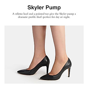 Coach Women's Skyler Leather Pump, Black, 9