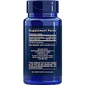 Life Extension - Vitamin B3 Niacin - 500 Mg - 100 Caps (Pack of 3)