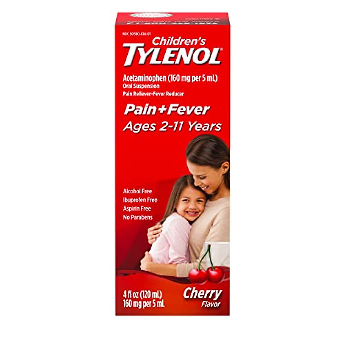 Tylenol Children's Oral Suspension Medicine with Acetaminophen, Cherry, 4 Fl Oz