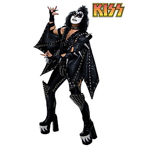 Fun Costumes - Adult Authentic KISS Costume Gene Simmons Demon Costume - L/XL