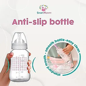 Smart Mommy Manual Breast Pump and Milk Collector - Innovative Design, Hand Pump Breast Pump, Silicone, BPA Free, 150 ml Collector