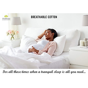 Tissaj Luxury Collection – Queen Size Duvet Cover – 100% GOTS Certified Organic Cotton – Sateen Weave – Damask Stripes Cloud Grey Color