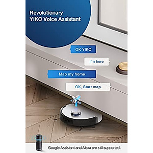 ECOVACS DEEBOT X1 Omni Robot Vacuum and Mop Combo with Self-Emptying, Auto-Wash, Auto-Refill and Auto-Hot Air Drying, 5000Pa Suction, AIVI 3D Obstacle Avoidance, Built-in YIKO Voice Assistant, Black