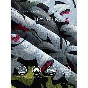 Havana Breeze Men's Hawaiian Button Shirts Breathable & Luxurious Silk Blend Short Sleeve Blouse for Vacation Safflower XXL