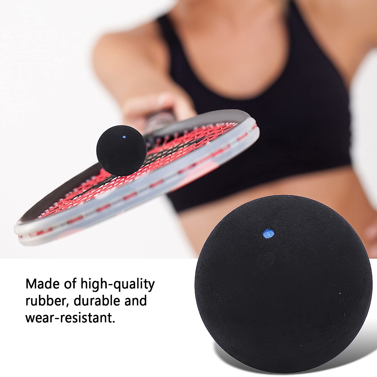 Meiyya Sports Squash Ball Sports Squash Ball Racquet Ball Ball Elastic Ball Squash Training,Professional Design Squash Ball Easy to Carry for Practice