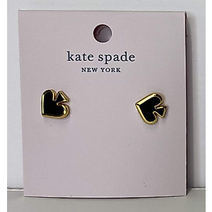 Kate Spade New York Everyday Spade Stud Earrings (Black)