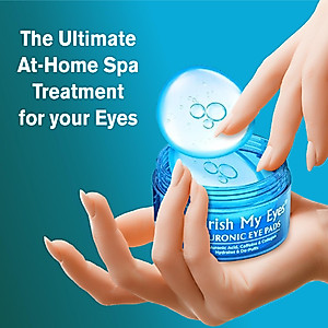 Fran Wilson Nourish My Eyes Eye Pads - Soothe Tired Eyes, Reduce Puffiness & Dark Circles, hydrates the skin around the eyes - 36 Count - Cooling & Refreshing, Instantly (Hyaluronic)