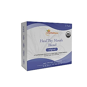 OraWellness Original Healthy Mouth Blend Organic Toothpaste & Mouthwash Alternative, 3 Pack + BrushEco Bamboo Toothbrush with Three Rows, 3 Pack, Reduce Gum Disease, Promote Healthy Teeth and Gums