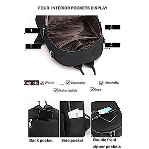 JIANLINST Women's Mini Backpack Purse Fashion Rucksack Daypack Small Shoulder Bag Pink