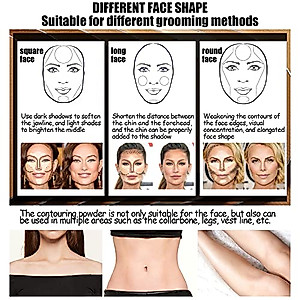 Beteligir 8 Color Powder Contour Palette, Matte Contouring Makeup Kit, Cosmetics Contour and Highlighting Powder Foundation Palette, Contour & Bronzer, Light to Medium, Vegan & Cruelty-Free (01)