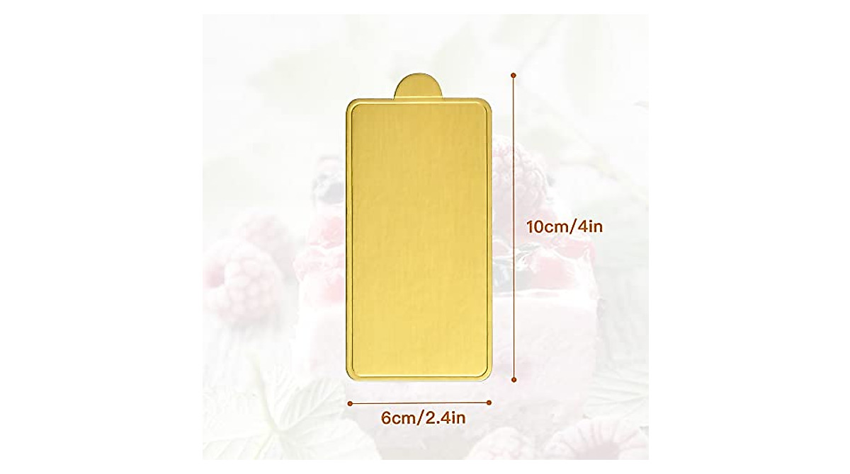 200 Pcs Gold Mini Cake Cardboard for Parties & Events