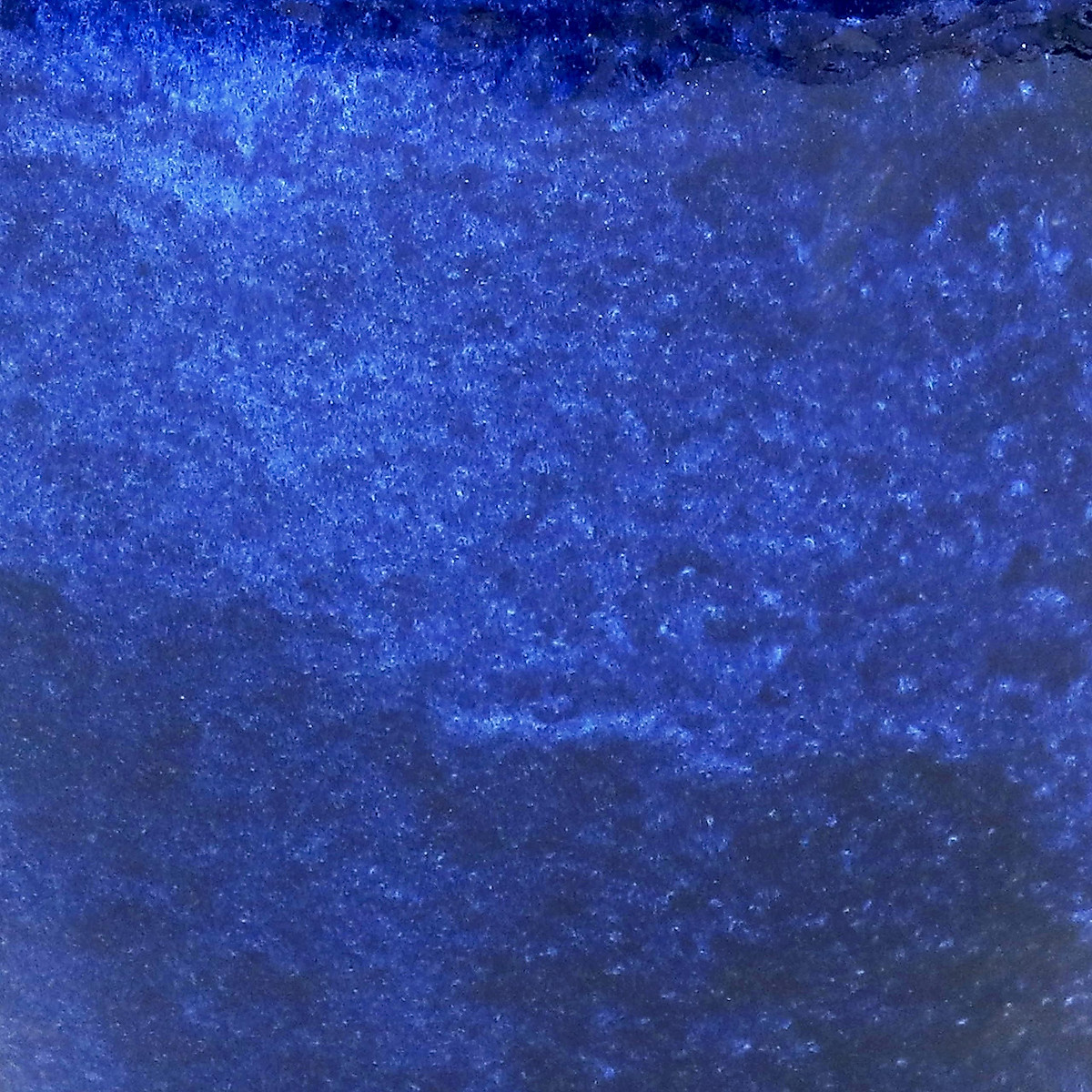 Sunnydaze Round Ceramic Planter - Set of 2 Indoor or Outdoor Plant Pots with Drainage Hole - 8" - Imperial Blue Glaze - Resort