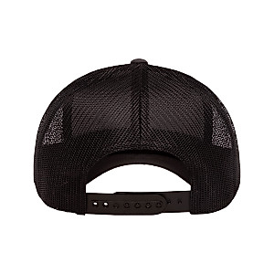 Love Sketches Embroidered Outdoor Fishing Hook Trucker Snapback Cap Mesh Back Men and Women (Charcoal/Black-bhwt)