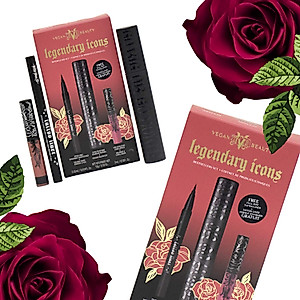 Kat Von D Legendary Icons Set Includes Full Size Mascara + Full Size Tattoo Liner + Lolita Liquid Lipstick Mini