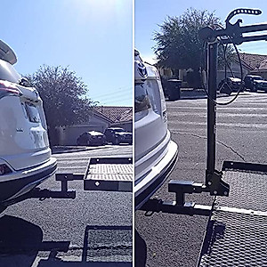 Sulythw Dual Receiver Extender 2 inch Trailer Hitch Extension, Towing Hitch Receiver Extender - GTW 4,000 lbs