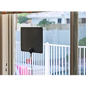 Channel Master FLATenna - Indoor Digital HDTV Antenna, 12' Coaxial Cable, Superior Reception Range & Signal Reliability, Supports 4K Smart TVs, OTA Broadcast & NextGen TV, Easy Install