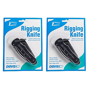 Davis Instruments Deluxe Rigging Knife for Sailing (2 Pack)
