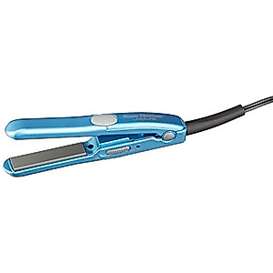 BaBylissPRO Nano Titanium Mini Straightening Iron Blue 0.5 Inch