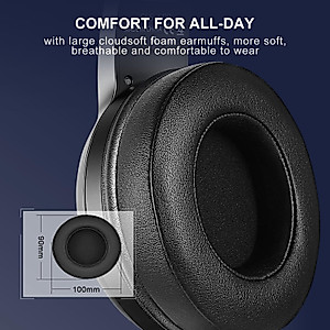 COLUSI C600 AUX Wired Gaming Headset with Hidden-Type Microphone, One Key Mute Over Ear Headphones with 3.5mm Audio Jack RGB Light