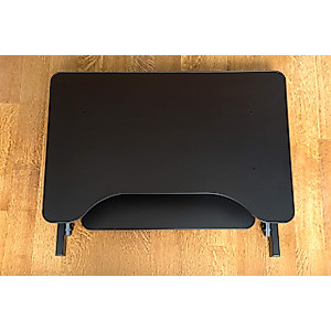 Lorell Sit-to-Stand monitor riser, black