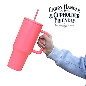 Kiki New York Tumbler with lid (Coral Pink)