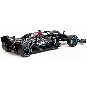 Tarmac Works 1:64 Scale Diecast Model Grand Prix Car Compatible with Mercedes Benz AMG W11 EQ Performance Valtteri Bottas (No.77 Winner Austrian GP 2020) in Black