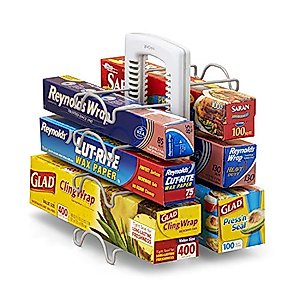 YouCopia StoreMore Adjustable WrapStand Kitchen Wrap Organizer, White