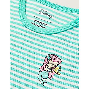 Amazon Essentials Disney | Marvel | Star Wars | Princess Baby Girls' Short-Sleeve Bodysuits, Pack of 6, Princess, 18 Months
