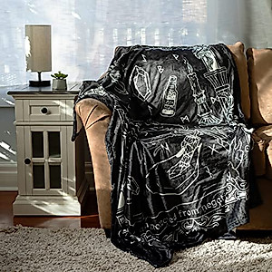 SpellCloth - Protection Magic Blanket, Perfect for Witchy Gifts, Witchy Room Decor, Wiccan Decor, and Witch Stuff Like Witch Bedding, Witch Throw, and Tapestry for Bedroom