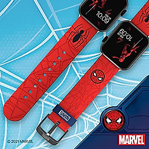 MARVEL ñ Spider-Man Insignia Smartwatch Band - Officially Licensed, Compatible with Every Size & Series of Apple Watch (watch not included)